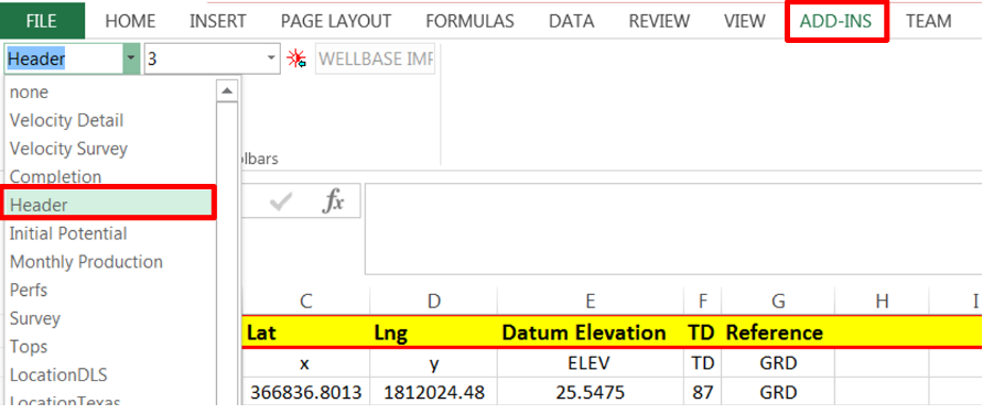 How to import well header information using Excel-Macro import - GVERSE GeoGraphix Blog